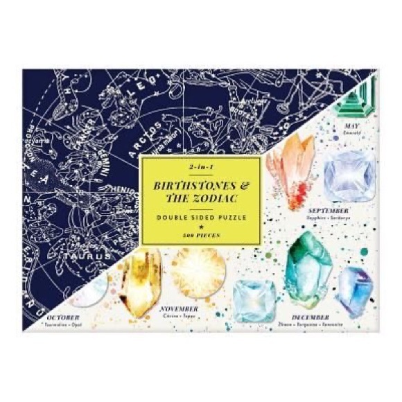 Galison | Games | Birthstones The Zodiac Double Sided Reversible 50 ...